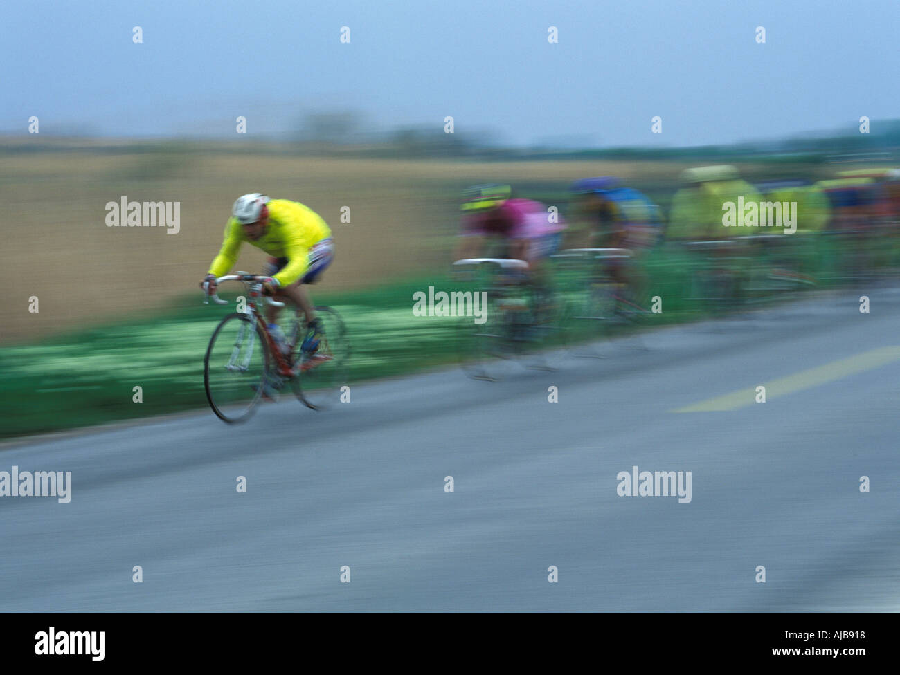 racing cyclists cycle race Stock Photo - Alamy