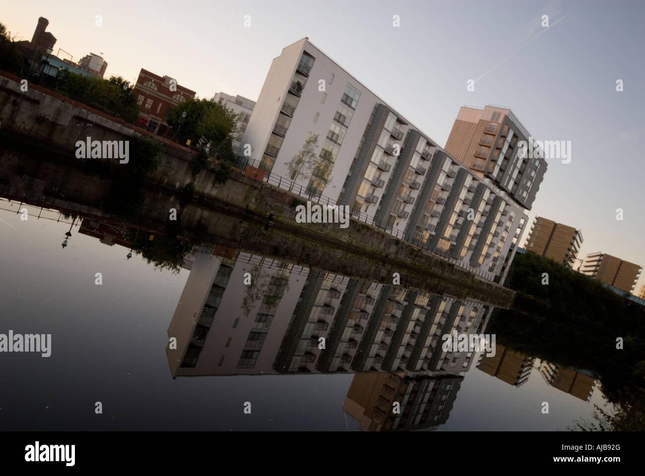 Waterside Apartment Block Manchester UK Stock Photo - Alamy