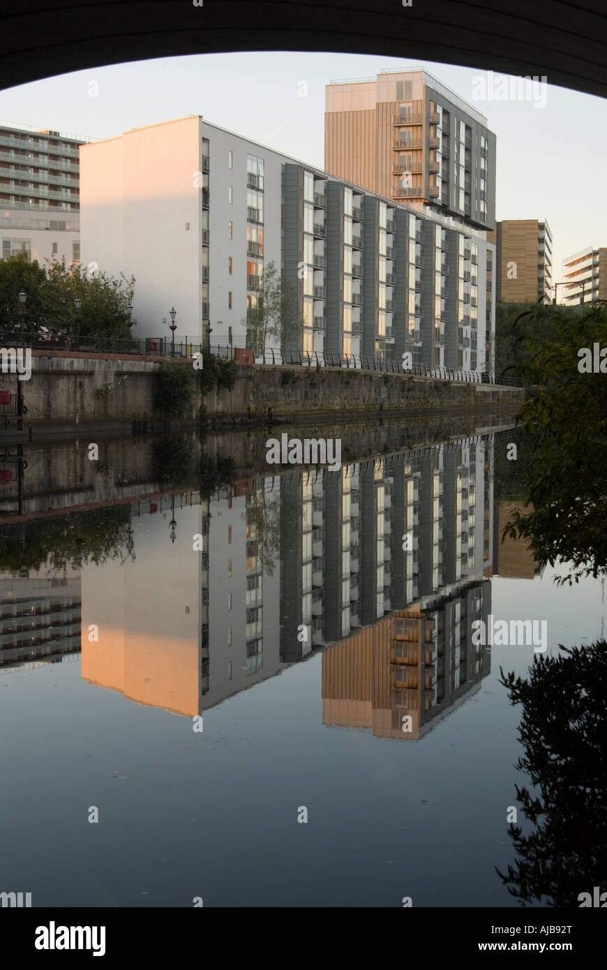 Waterside Apartment Block Manchester UK Stock Photo - Alamy