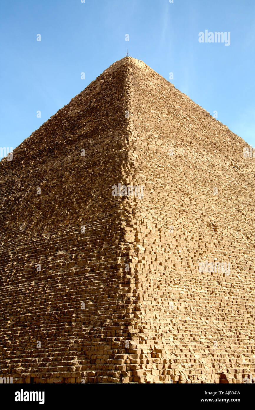 Great Pyramid of Khufu Cheops from south west Giza Cairo Egypt Africa ...