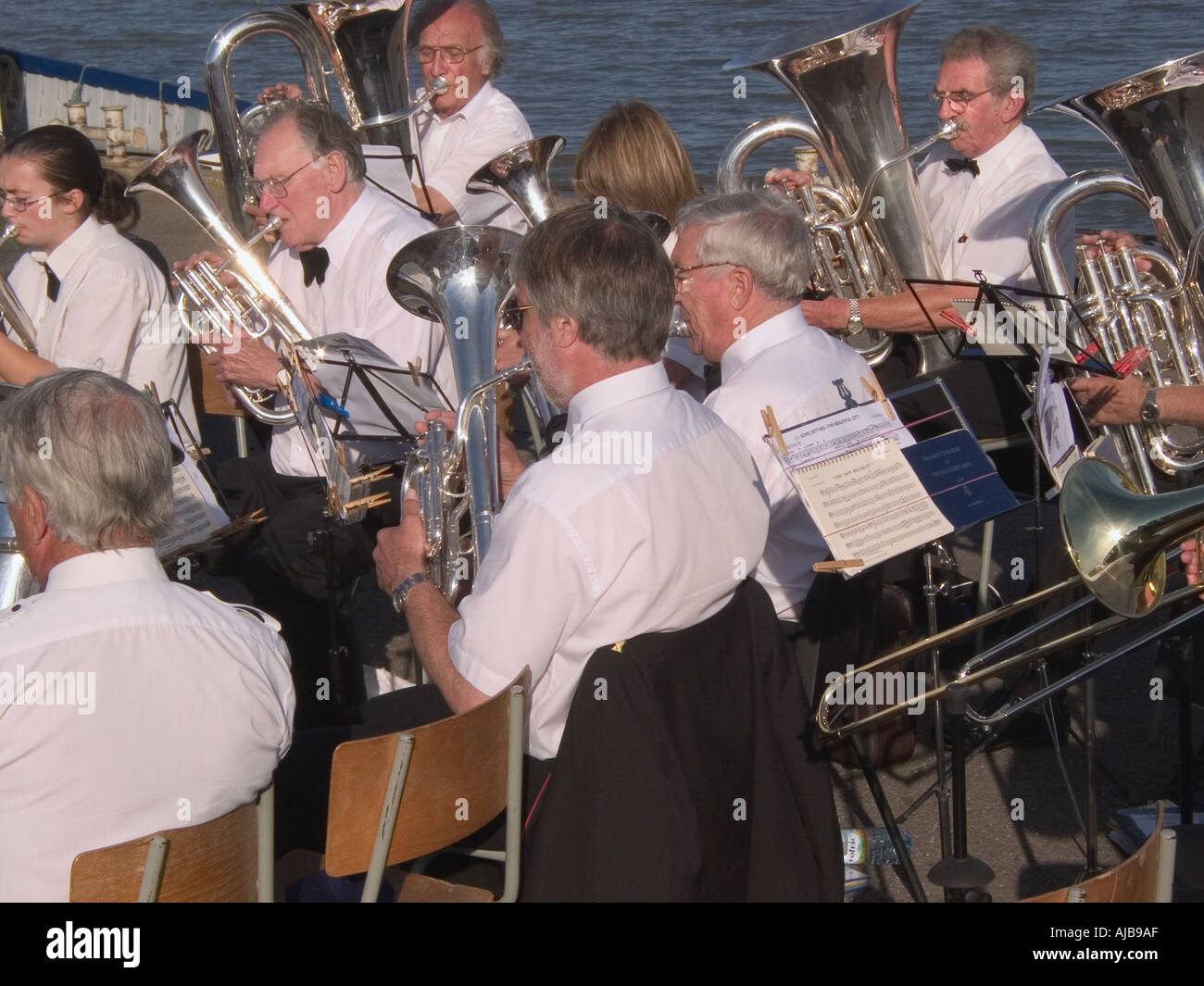 Brass Band Playing Stock Photo - Alamy