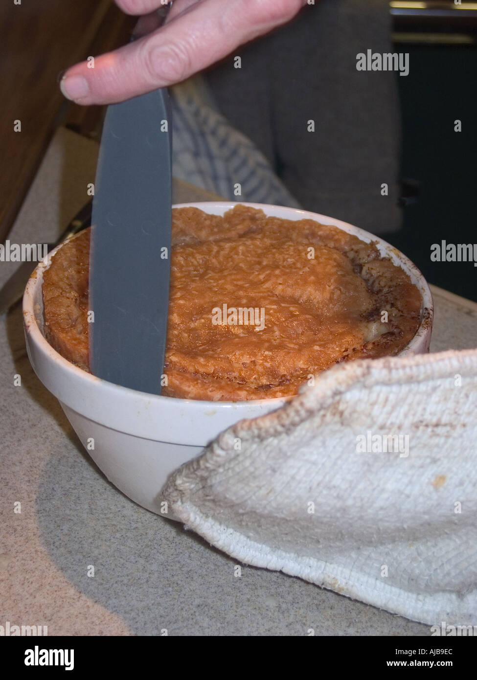 Traditional Steak and Kidney Pudding Stock Photo - Alamy