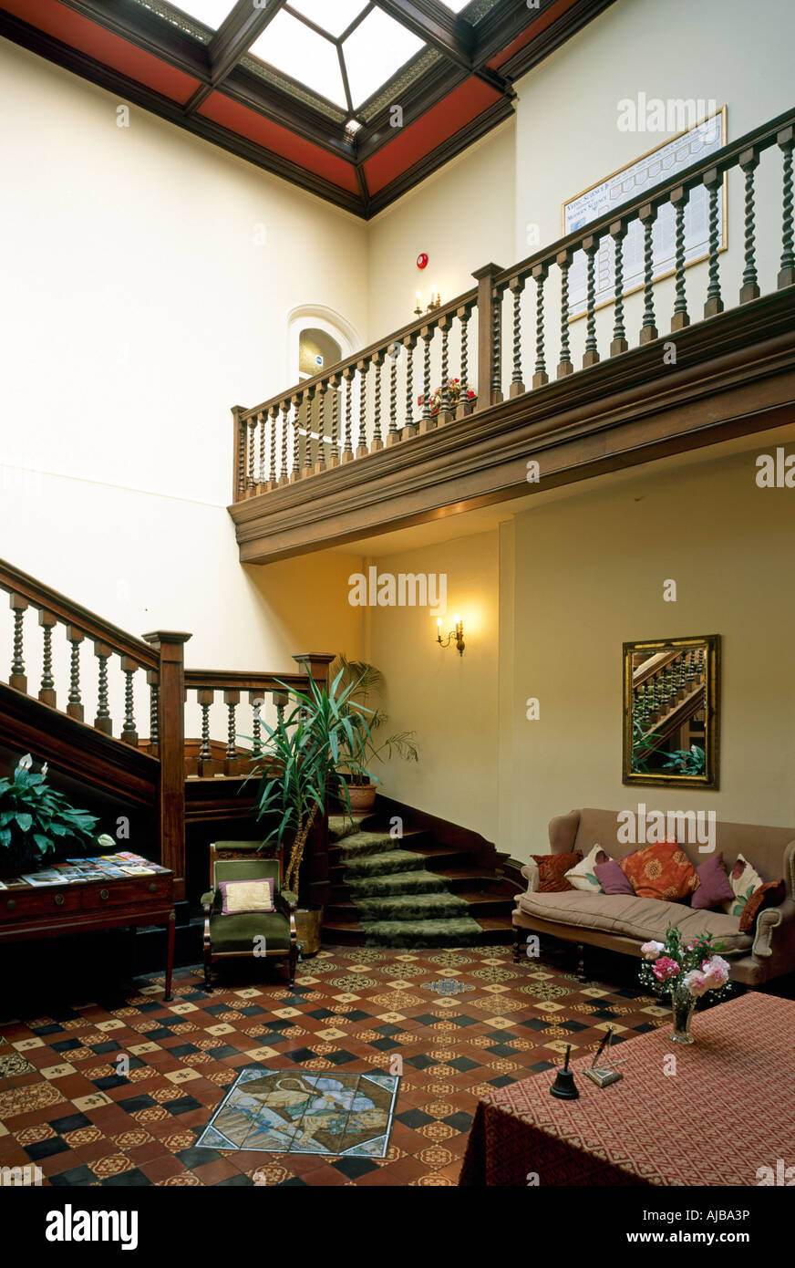 House interior hallway stairs england hi-res stock photography and ...