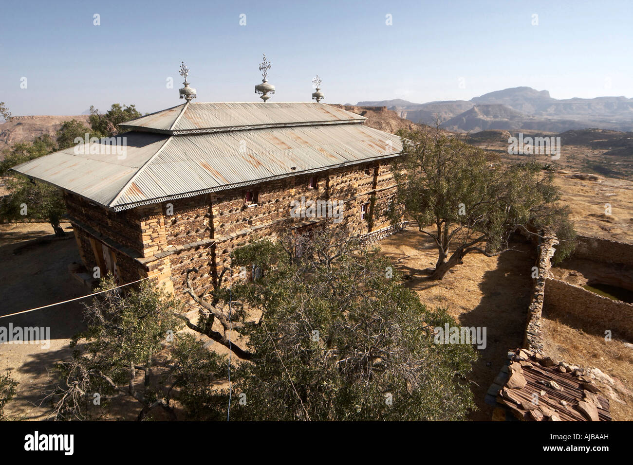 Debre damo mountain cliff top hi-res stock photography and images - Alamy