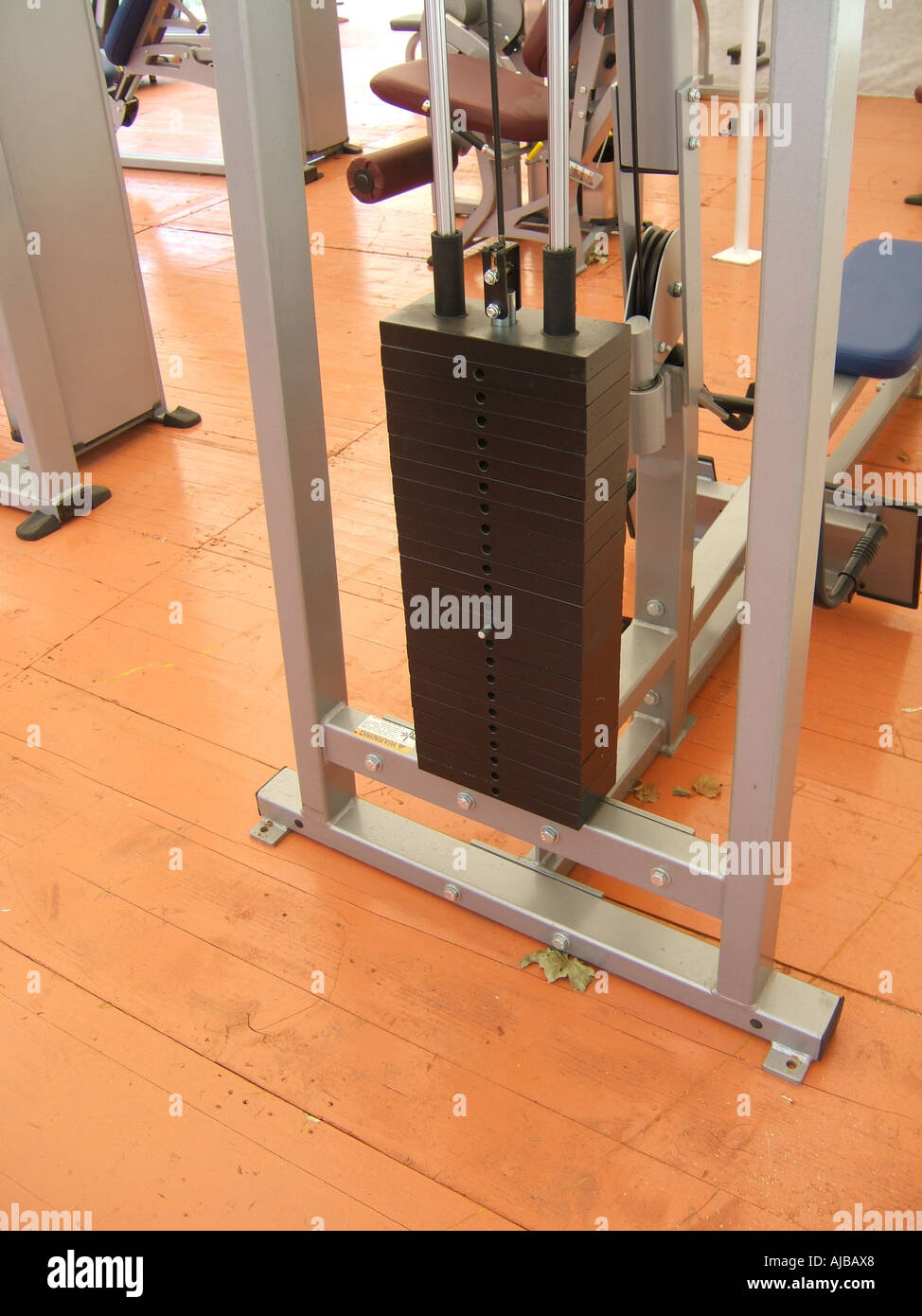 modern exercise equipment in gym Stock Photo - Alamy