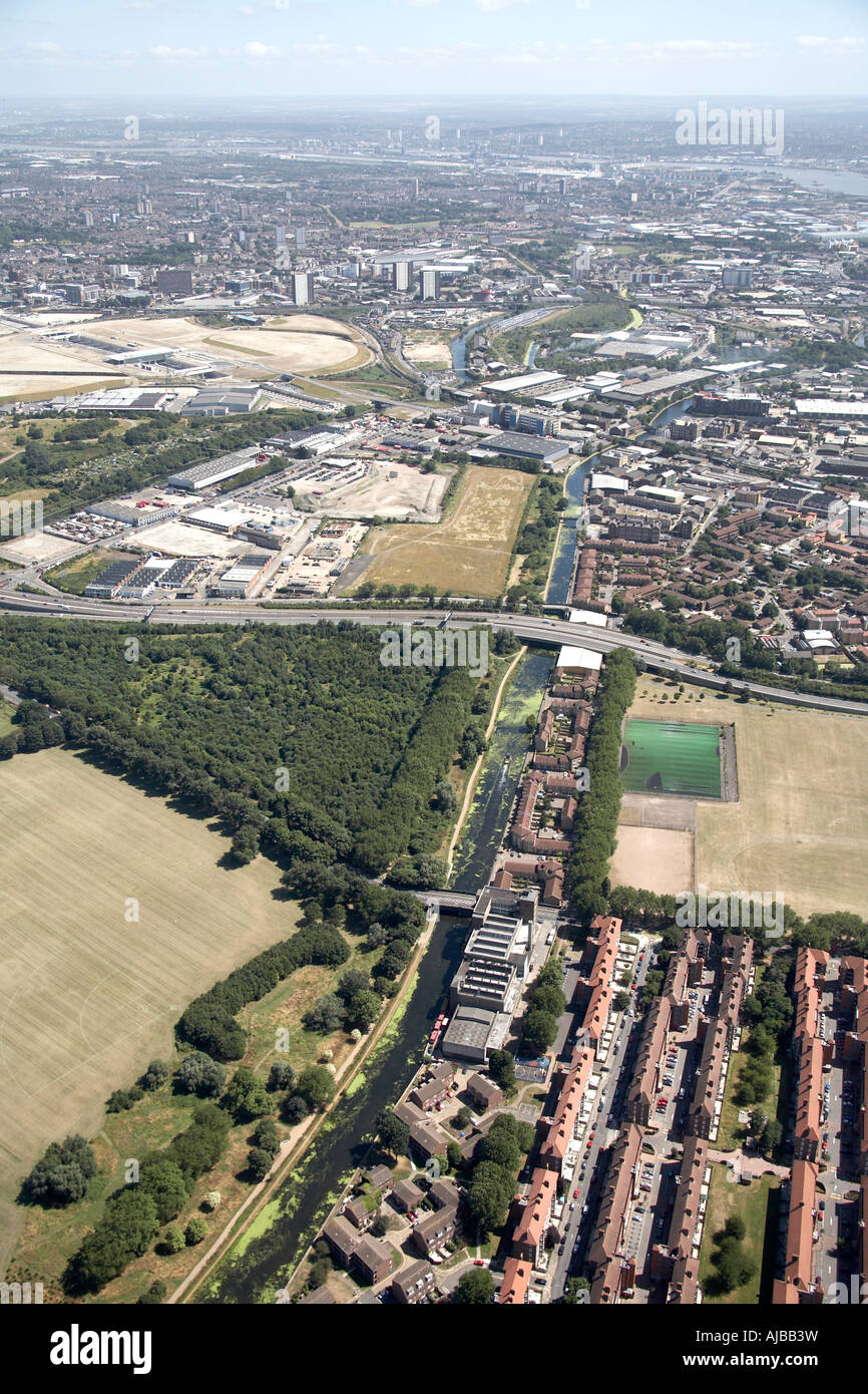 Aerial view south east of Stratford Channel Tunnel link site Stratford ...