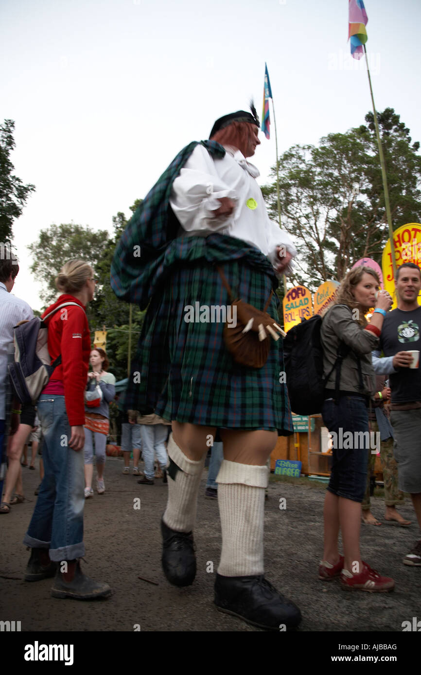 People strolling around stalls with comic giant Scotsman walk around ...