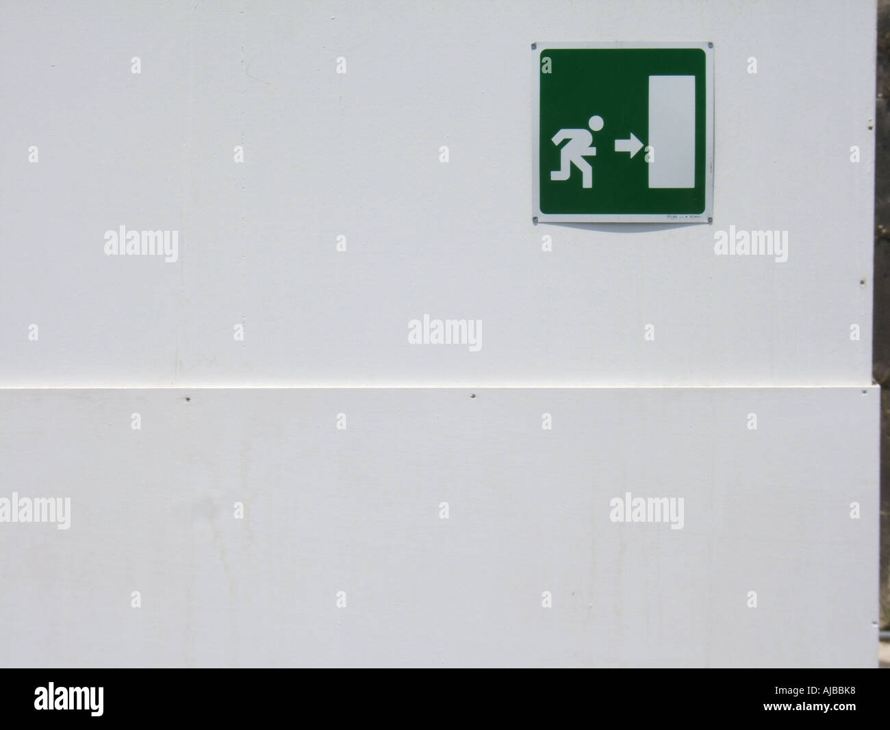 emergency exit sign Stock Photo - Alamy