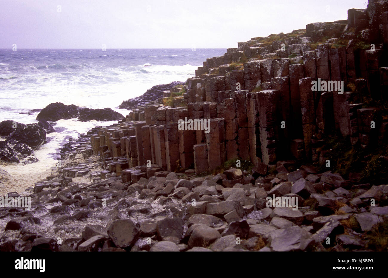 The Giants Causeway, The famous geological formation of polygonal ...