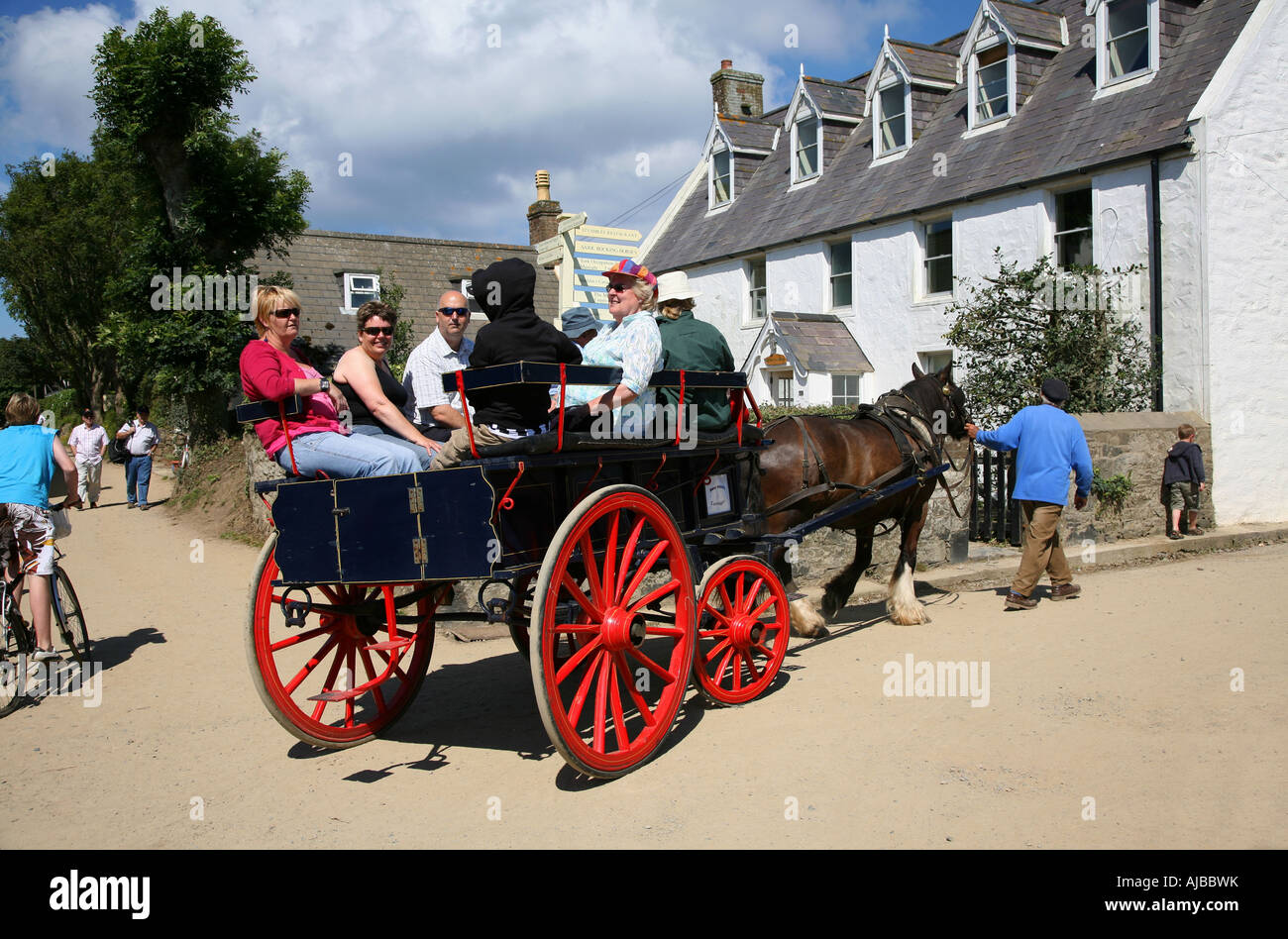 Horse and carriage rides are an ever popular way of seeing the island ...