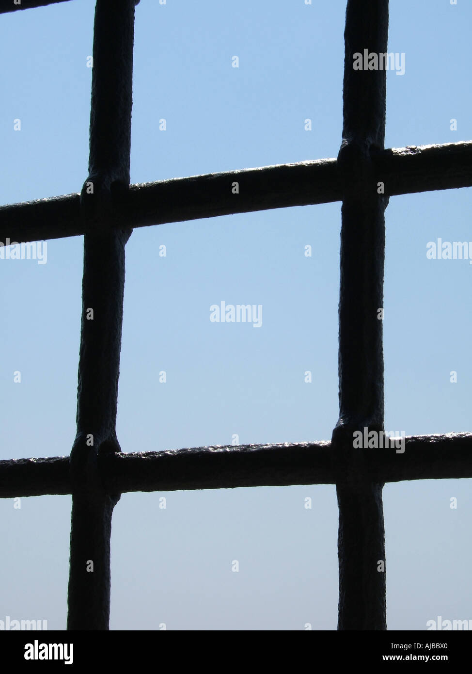 strong metal bars on window Stock Photo - Alamy