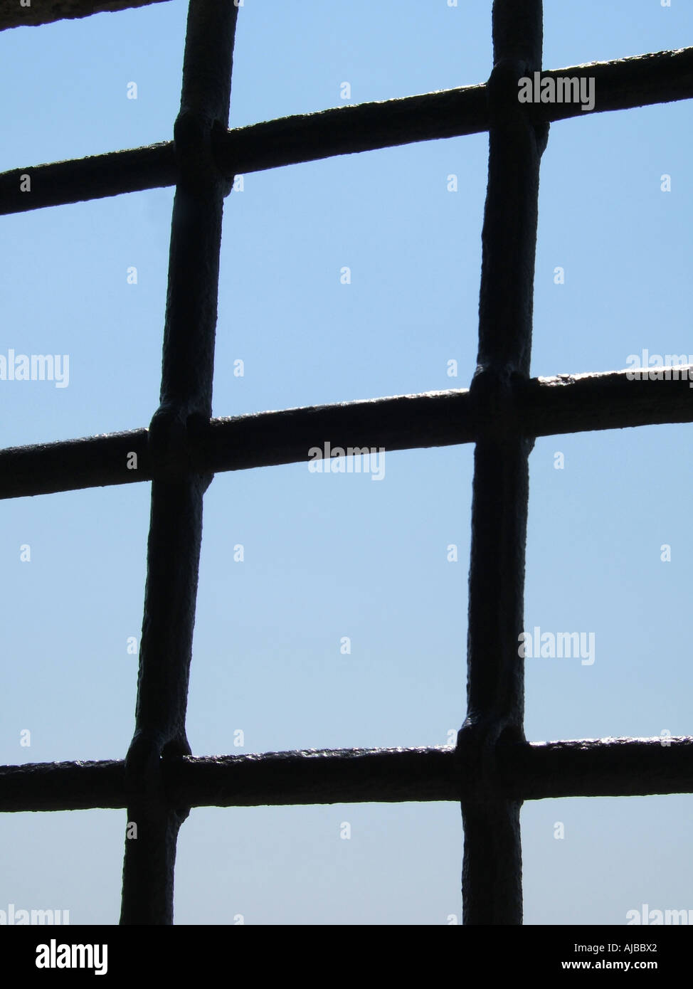 strong metal bars on window Stock Photo - Alamy