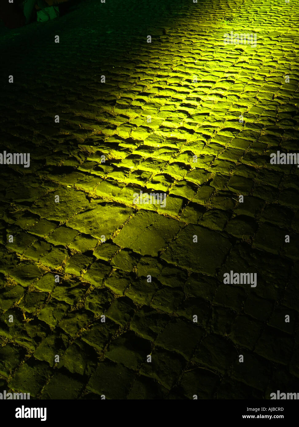 Light beam on cobble night hi-res stock photography and images - Alamy