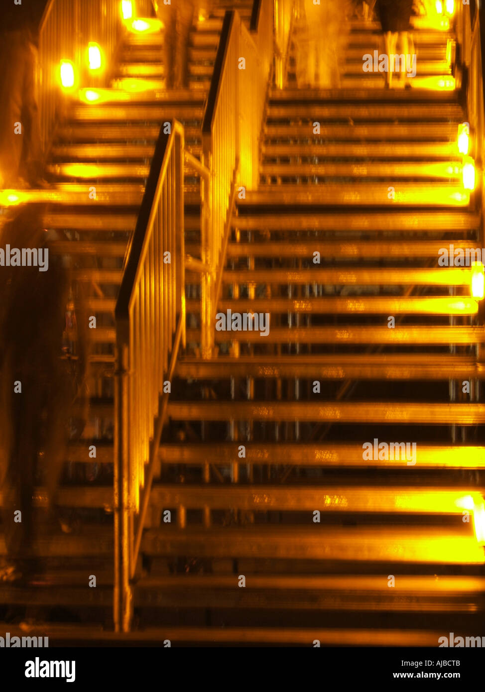 steps at night Stock Photo - Alamy