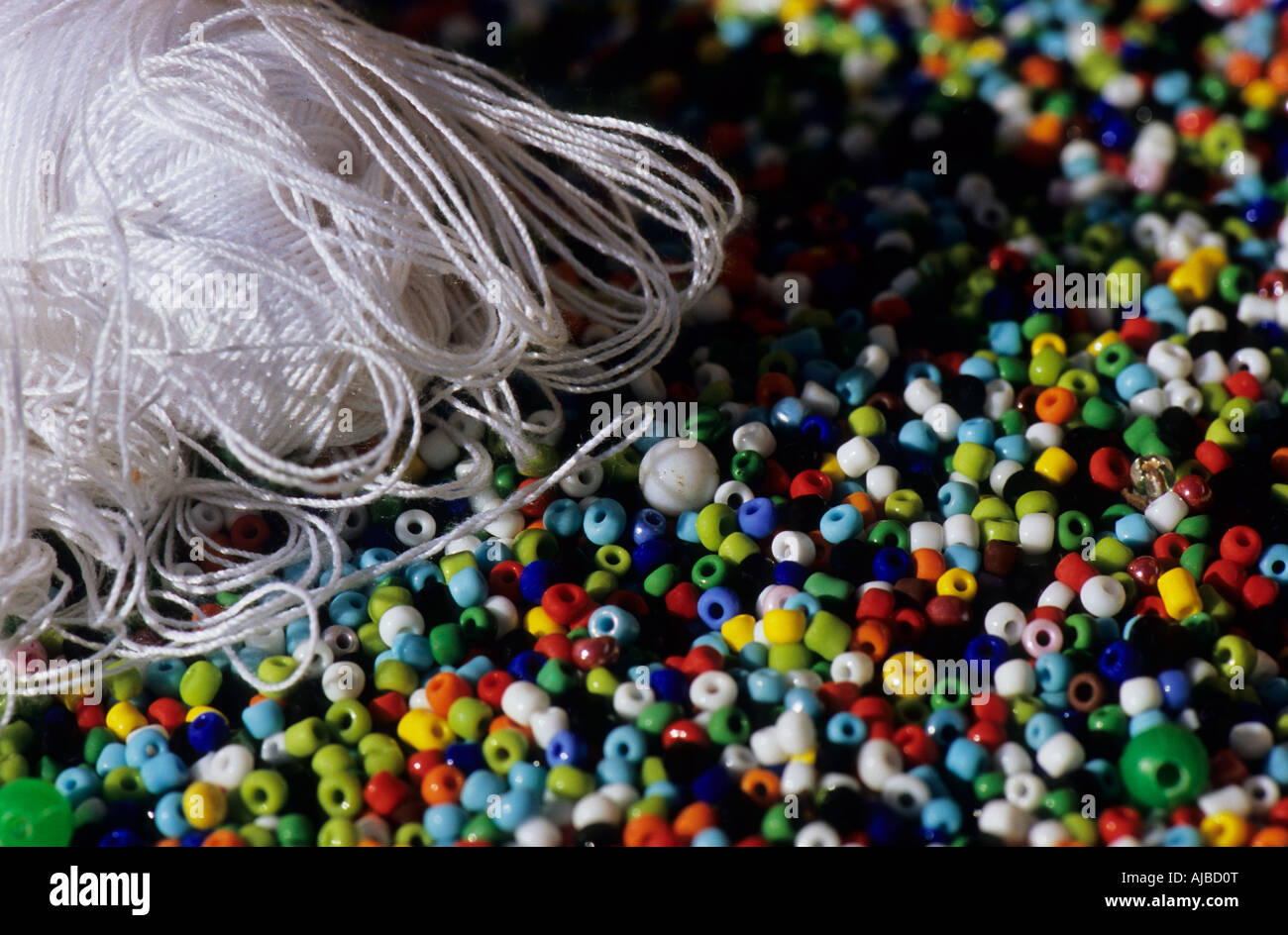 South Africa, objects, close-up, detail, cotton thread and colourful ...