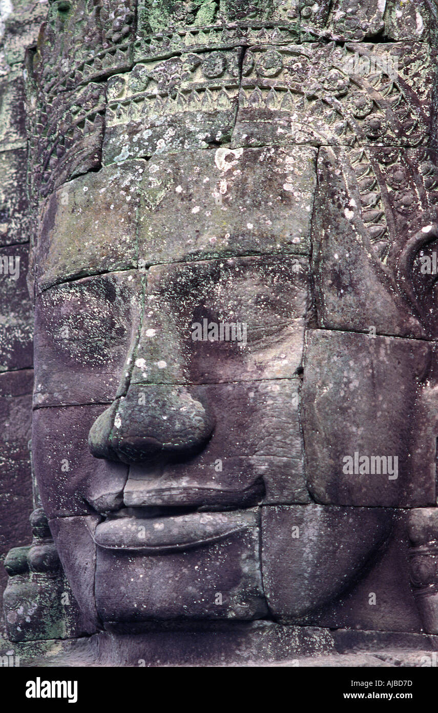 The bayon heads of jayavarman vii hi-res stock photography and images ...
