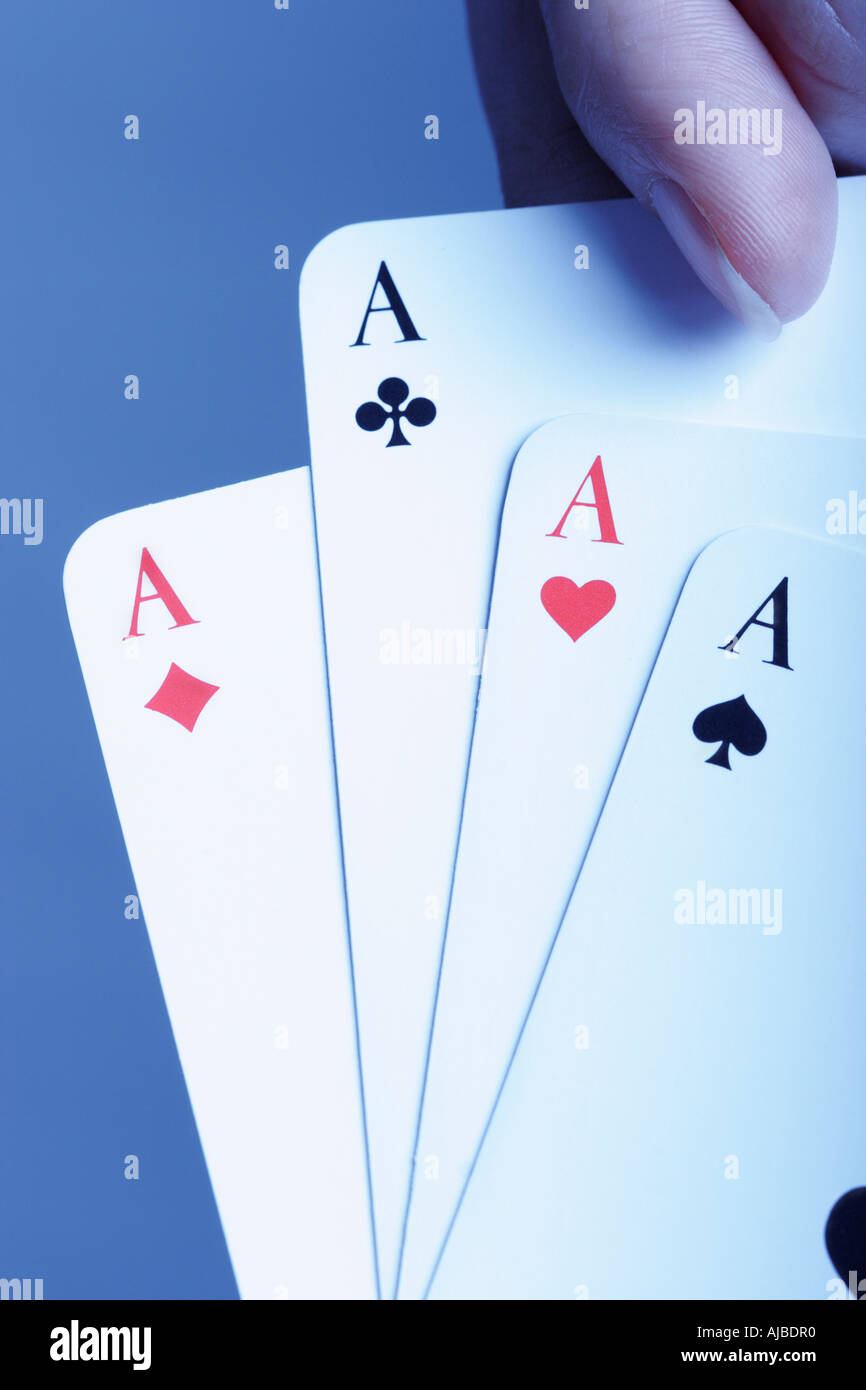Four Aces, gambling, success, fortune Stock Photo - Alamy