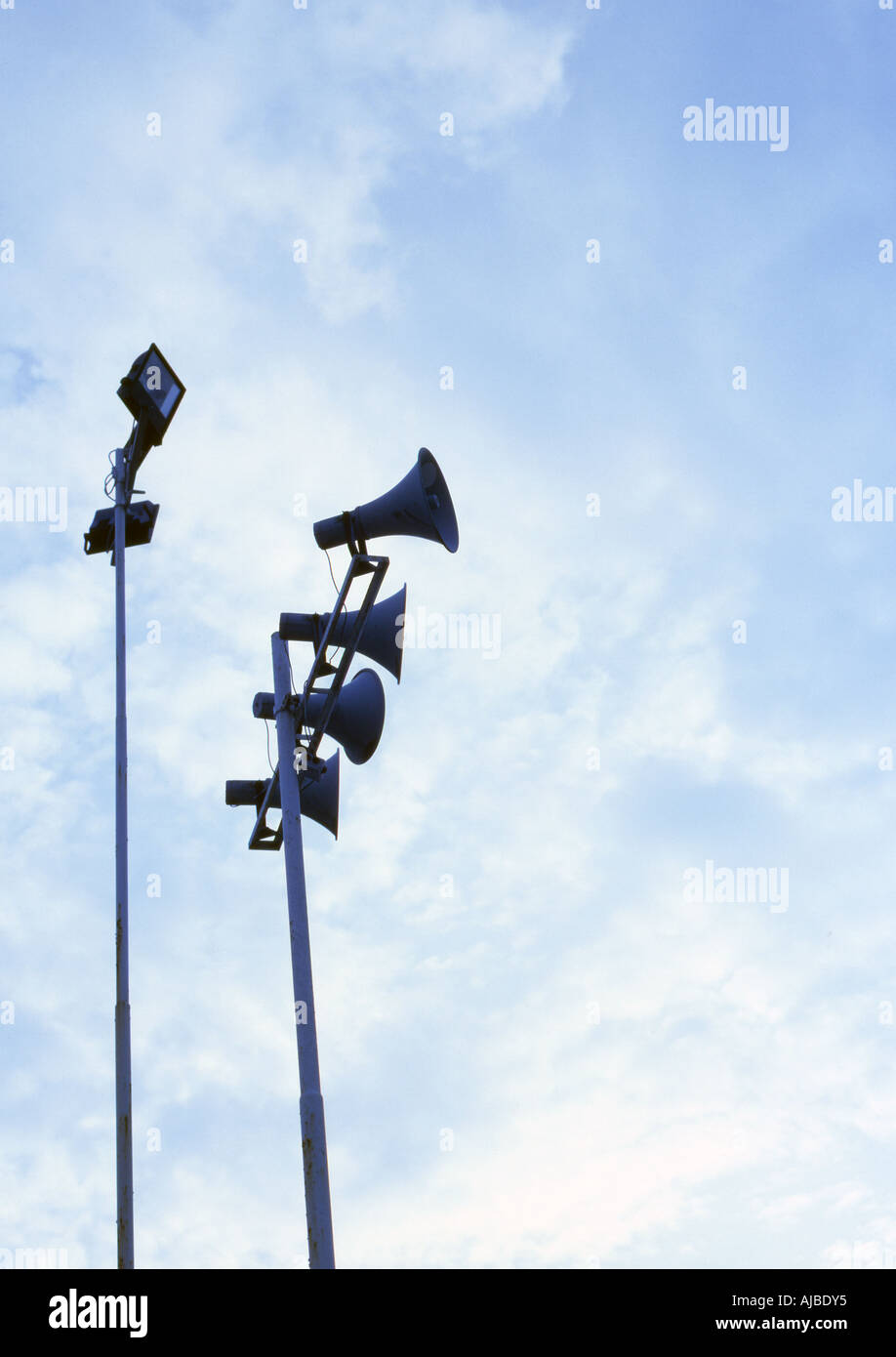loud speaker public announce system Stock Photo - Alamy