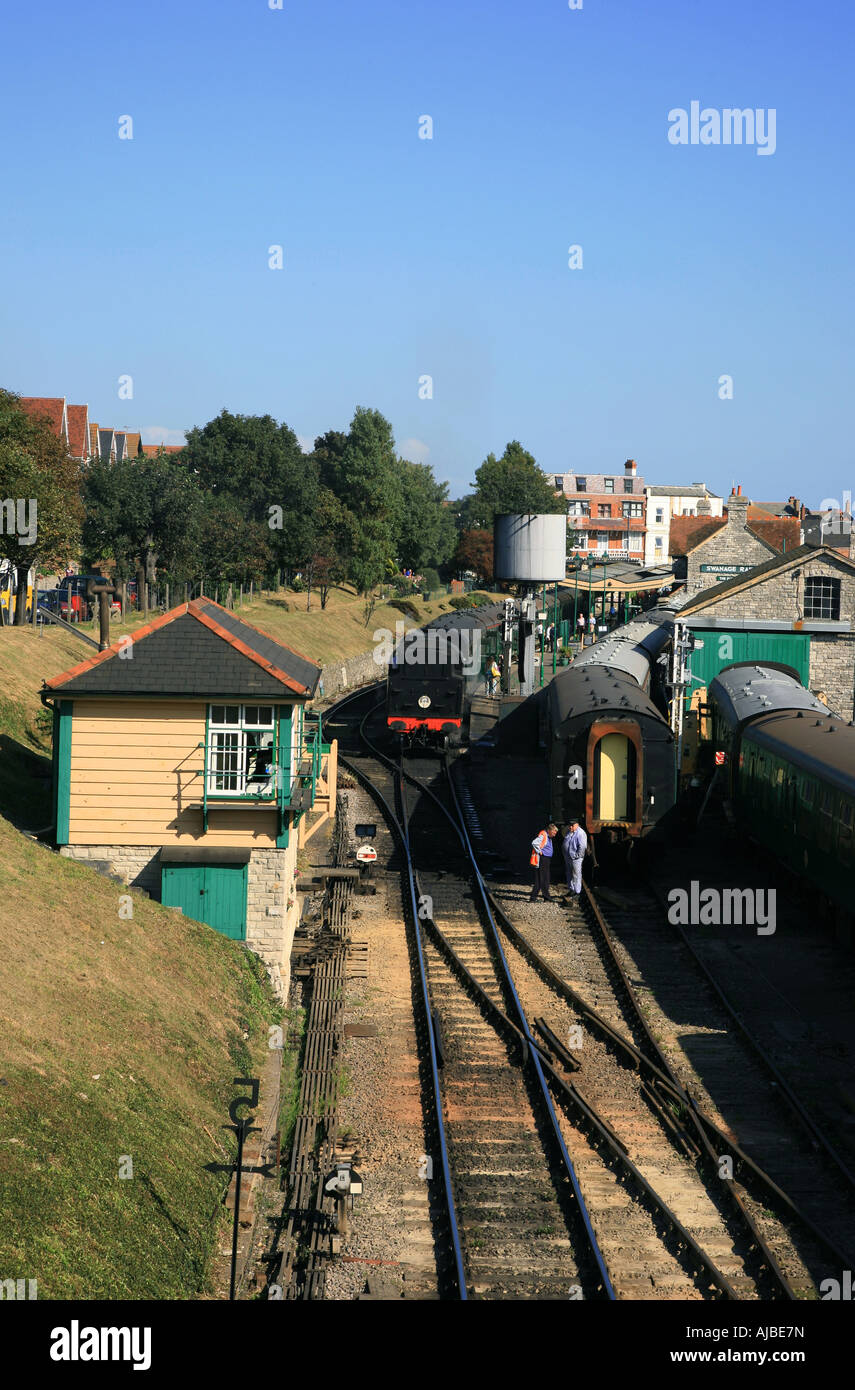 British Railways Standard Class 4 Tank Engine 80104 at Swanage Railway ...