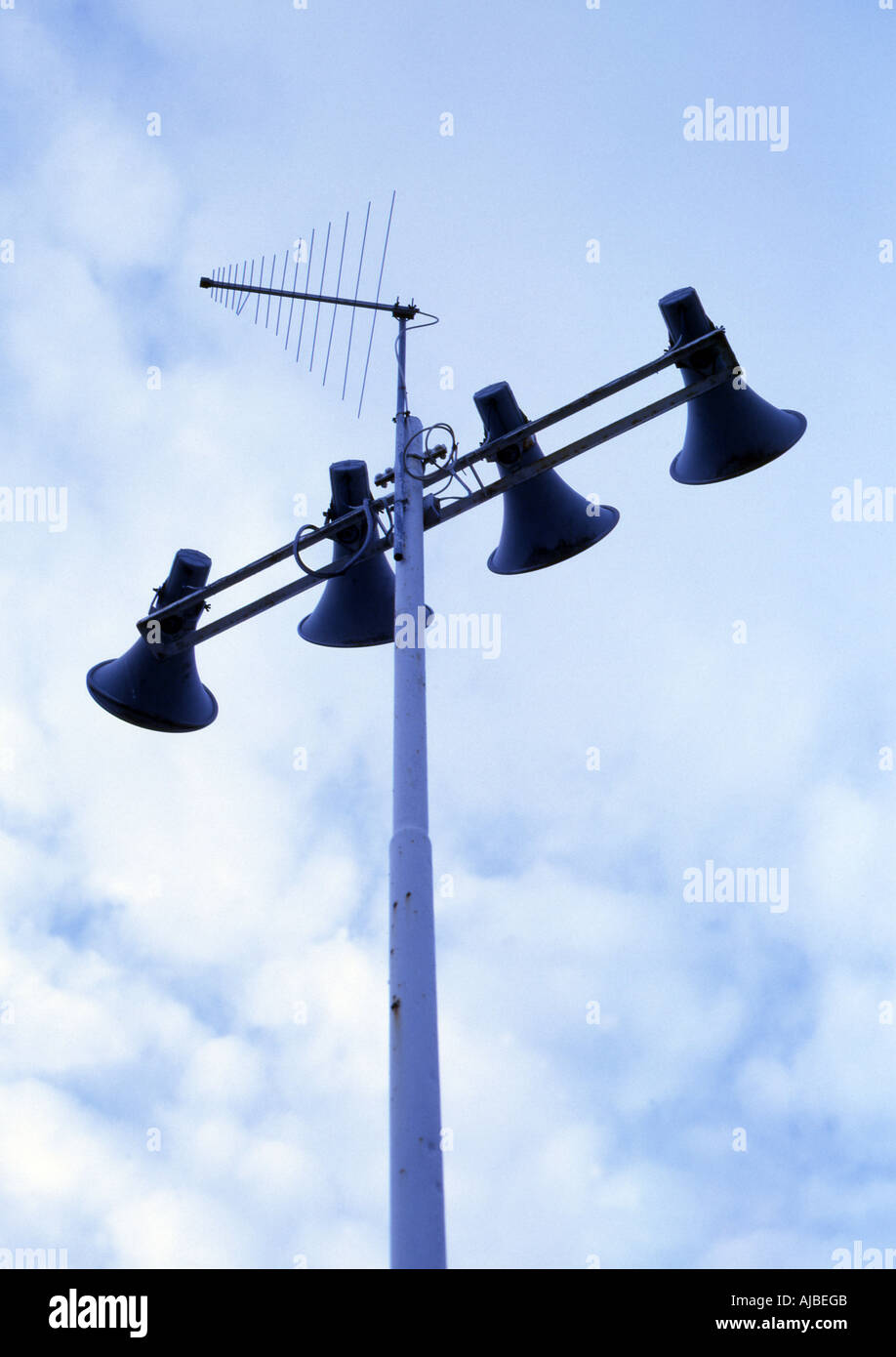 loud speaker public announce system Stock Photo - Alamy