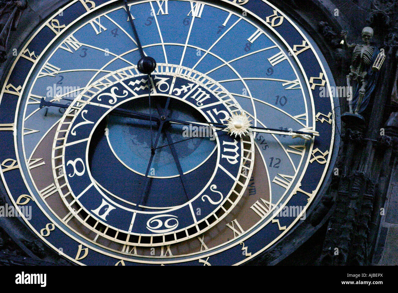 Astronomical clock Prague installed in 1410 and rebuilt in 1490 on the ...