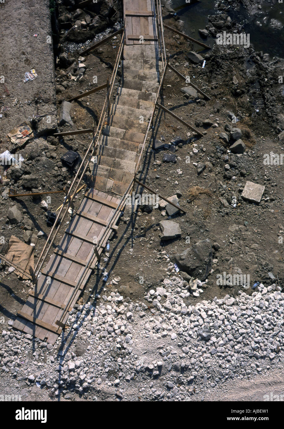 walkway path under construction Stock Photo - Alamy