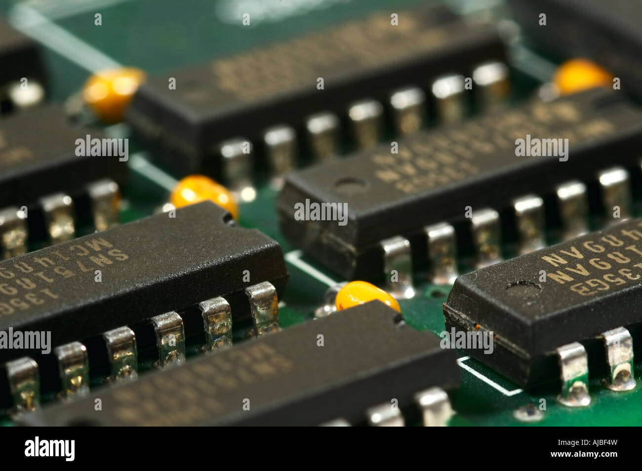 Close up of Computer Circuit Board Stock Photo - Alamy