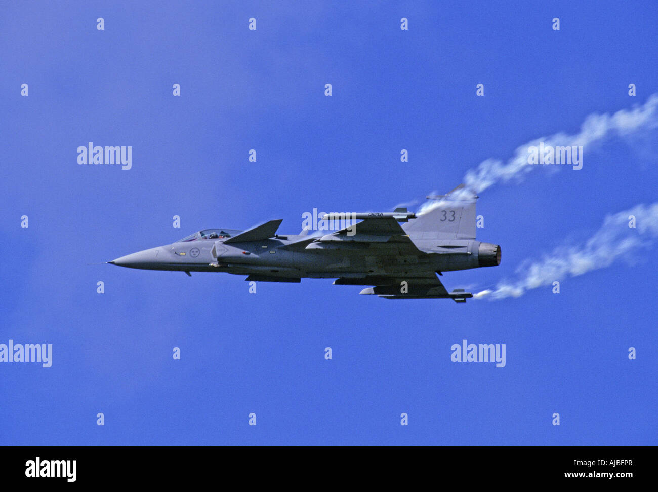 The Saab JAS 39 Gripen Swedish Fighter Aircraft Stock Photo - Alamy