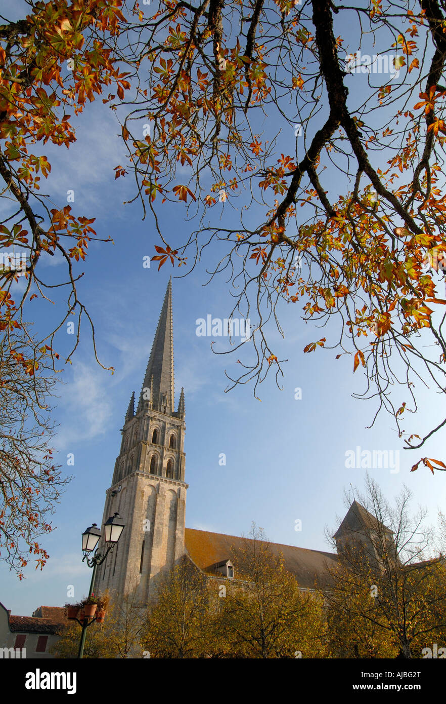 Abbey church of Saint Savin, Vienne, France Stock Photo - Alamy
