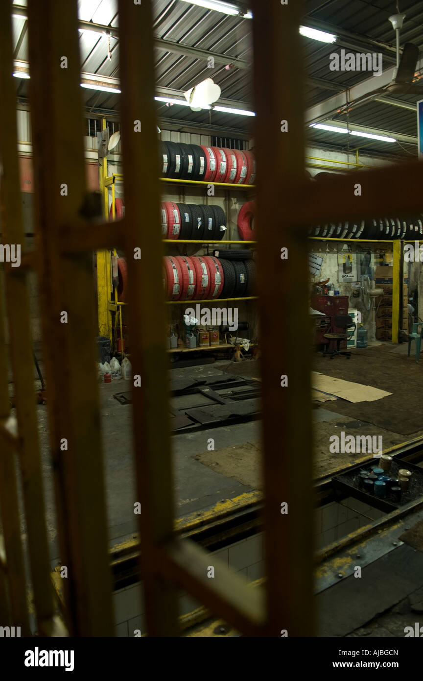 gated car garage in jeddah saudi arabia at night Stock Photo - Alamy
