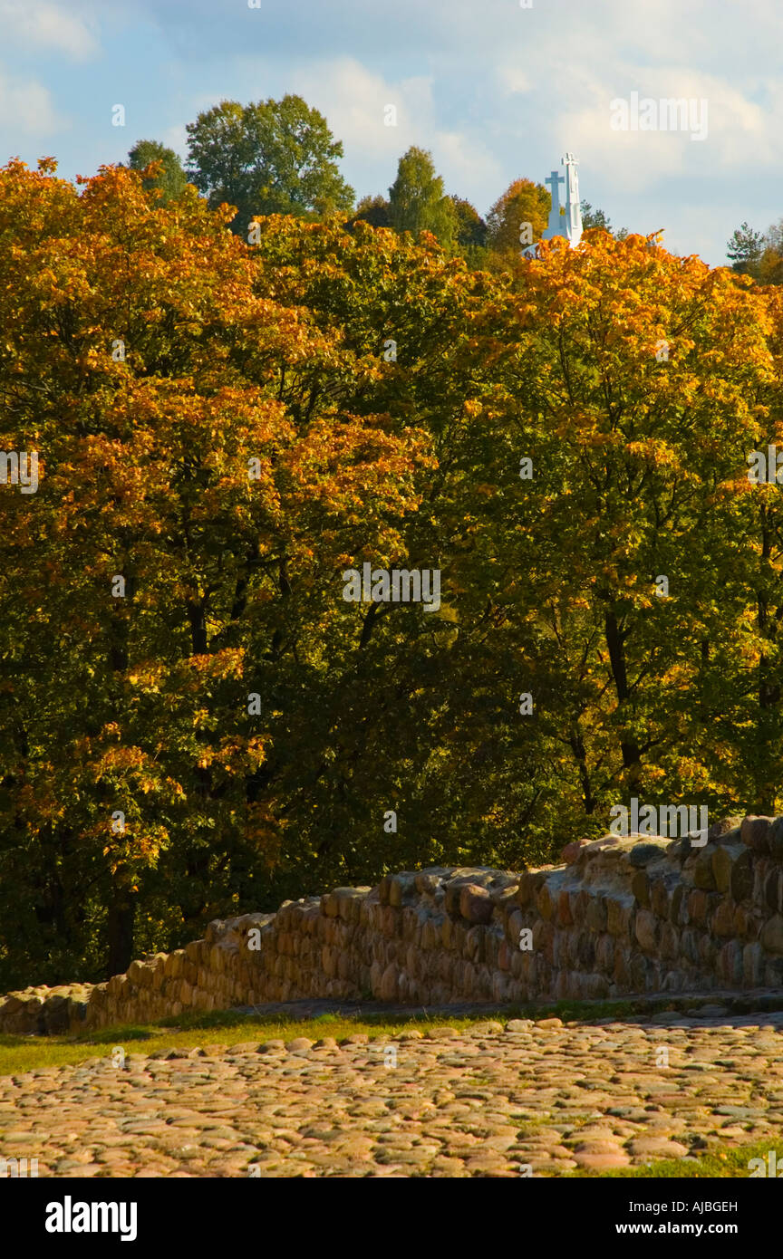 Three crosses monument hill kalnu park Vilnius Lithuania EU Stock Photo ...
