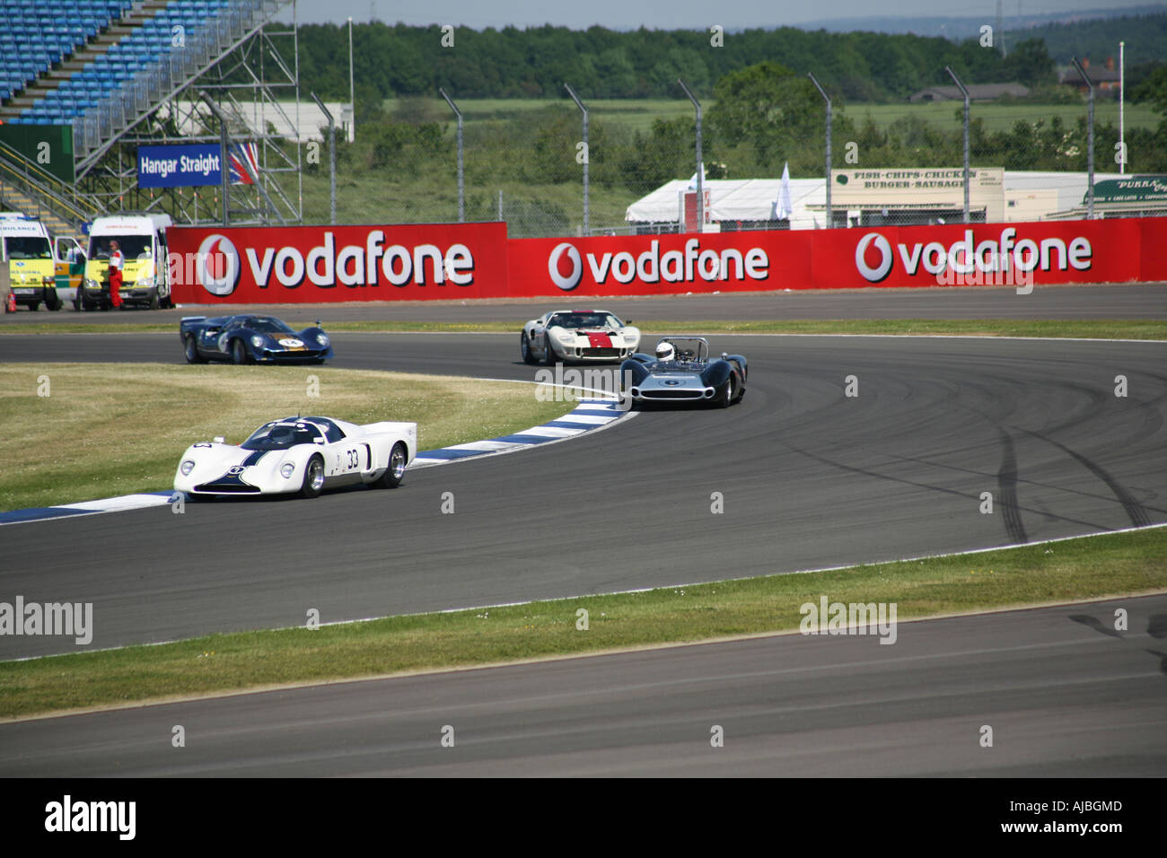 Old timers in Classic Car Race at 2006 British Grand Prix Silverstone ...