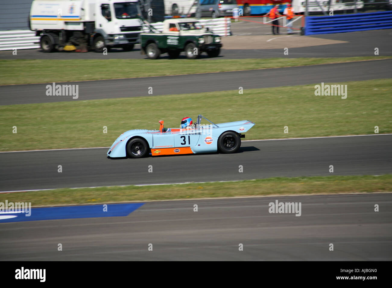 Old timers in Classic Car Race at 2006 British Grand Prix Silverstone ...