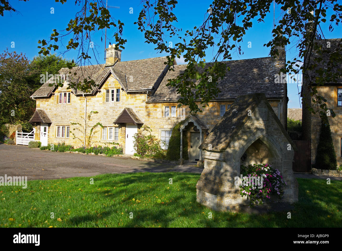 The Village of Upper Slaughter in the Cotswolds England UK Stock Photo ...