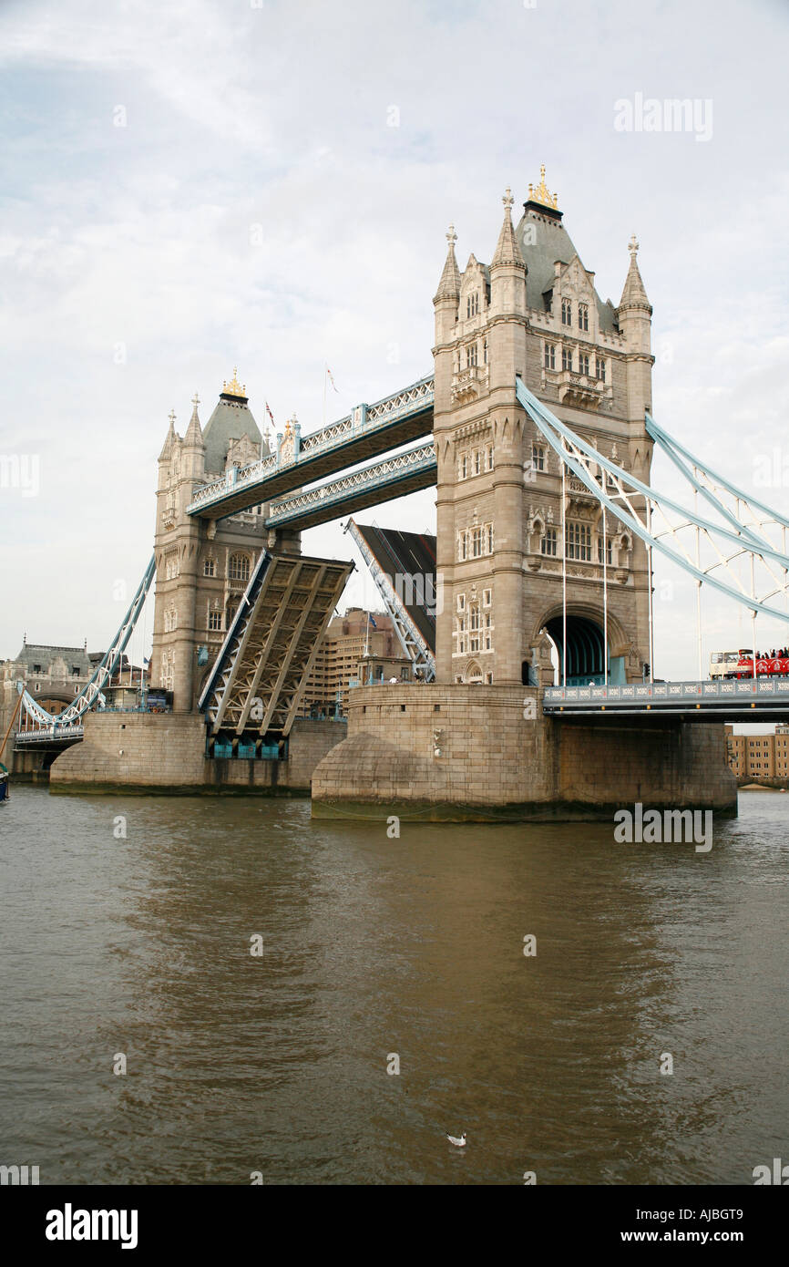 Raising Tower Bridge, London, England Stock Photo - Alamy