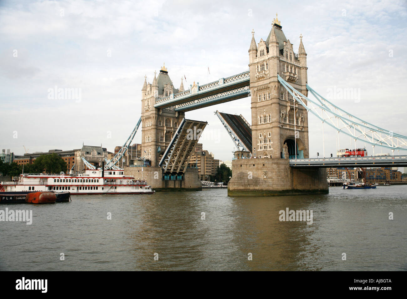 Raising Tower Bridge, London, England Stock Photo - Alamy