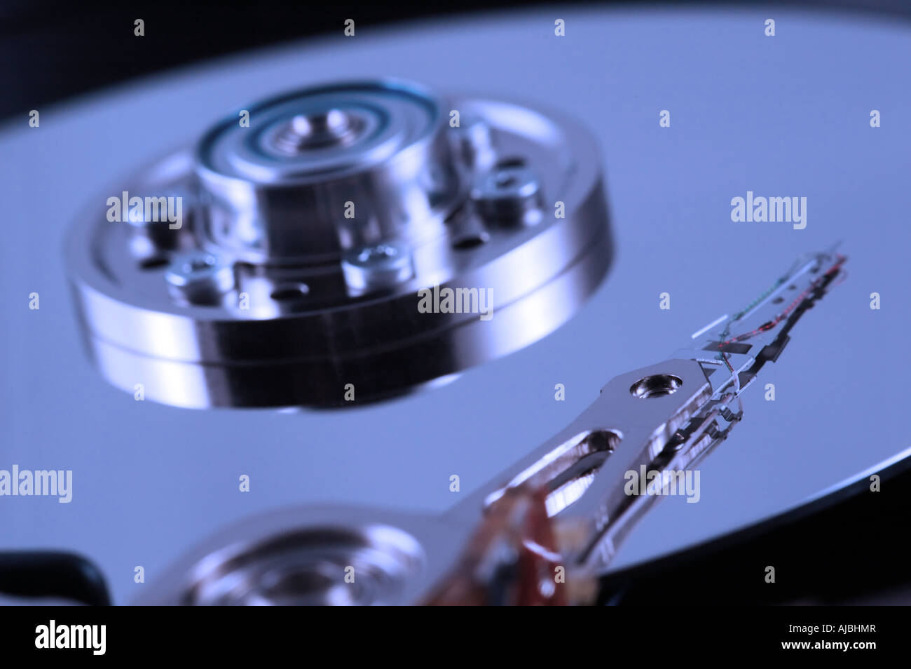 Blue Computer Hard Disk Stock Photo - Alamy