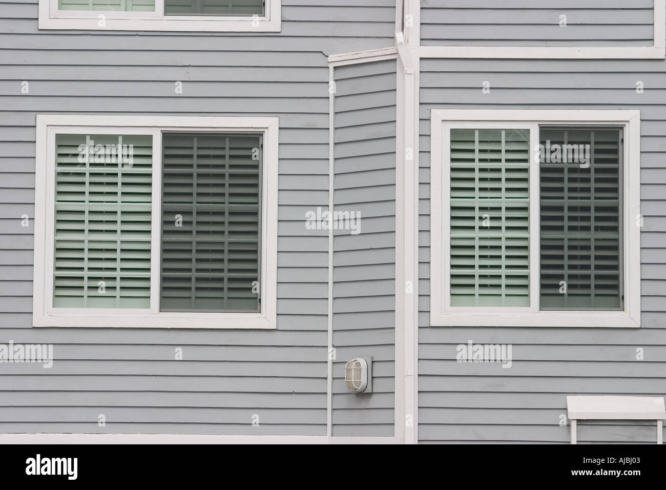 Linear gray and white windows Stock Photo - Alamy