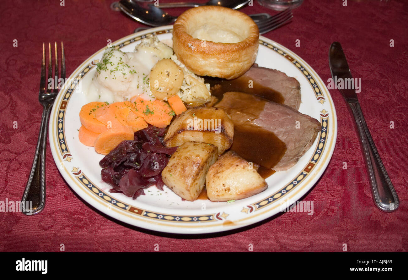 Sunday roast menu hi-res stock photography and images - Alamy