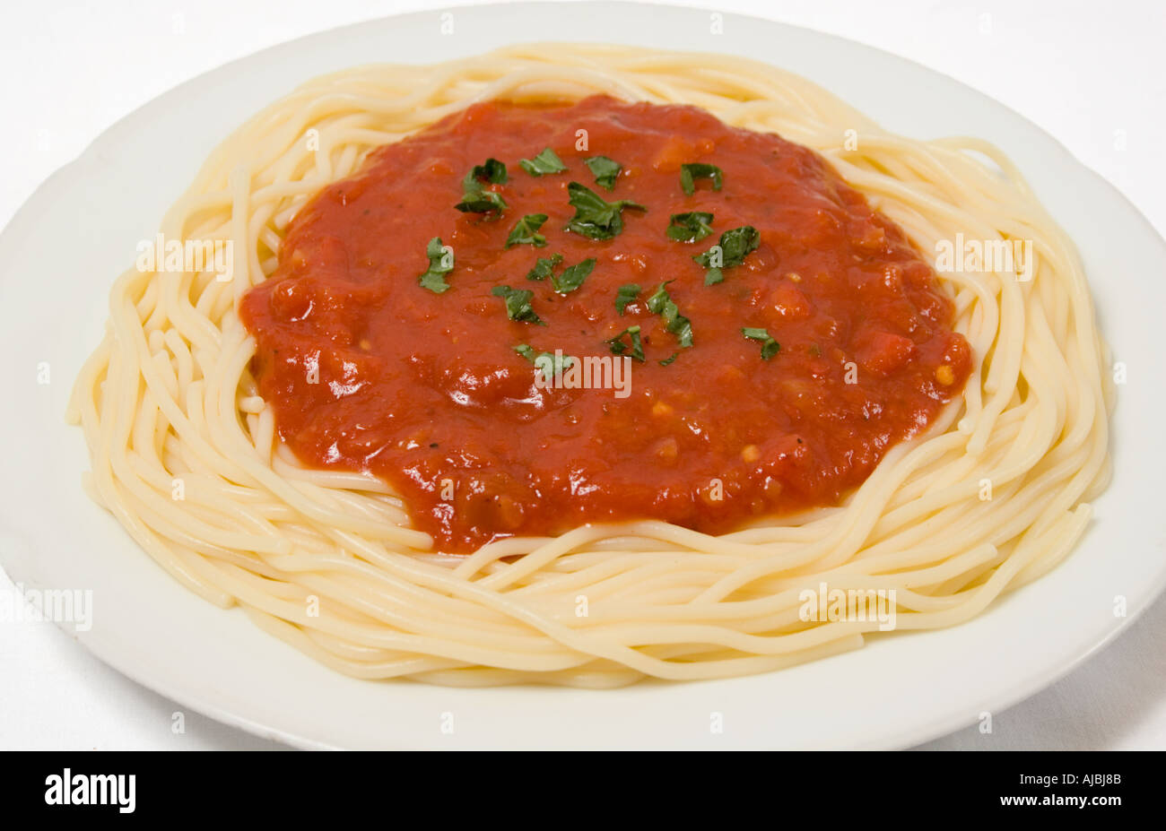 Full plate spaghetti pasta tomato hi-res stock photography and images ...
