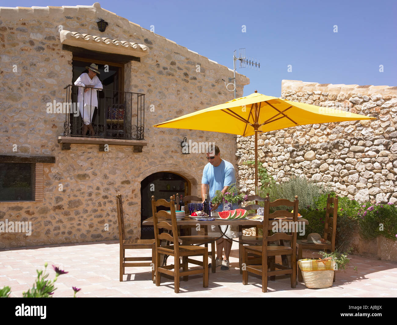 Farm house in Spain Stock Photo - Alamy