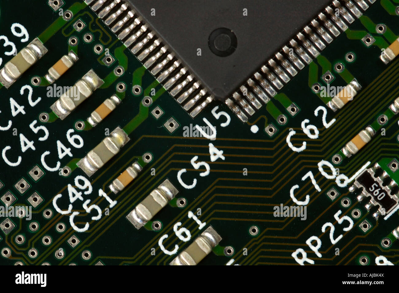 Close up of Computer Circuit Board Stock Photo - Alamy