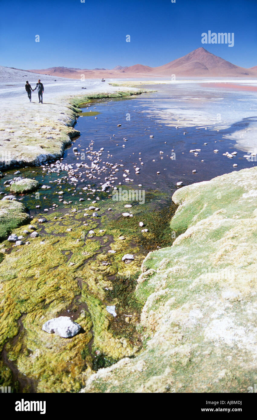 Portrait of the Colourful Minerals in a Lake Stock Photo - Alamy