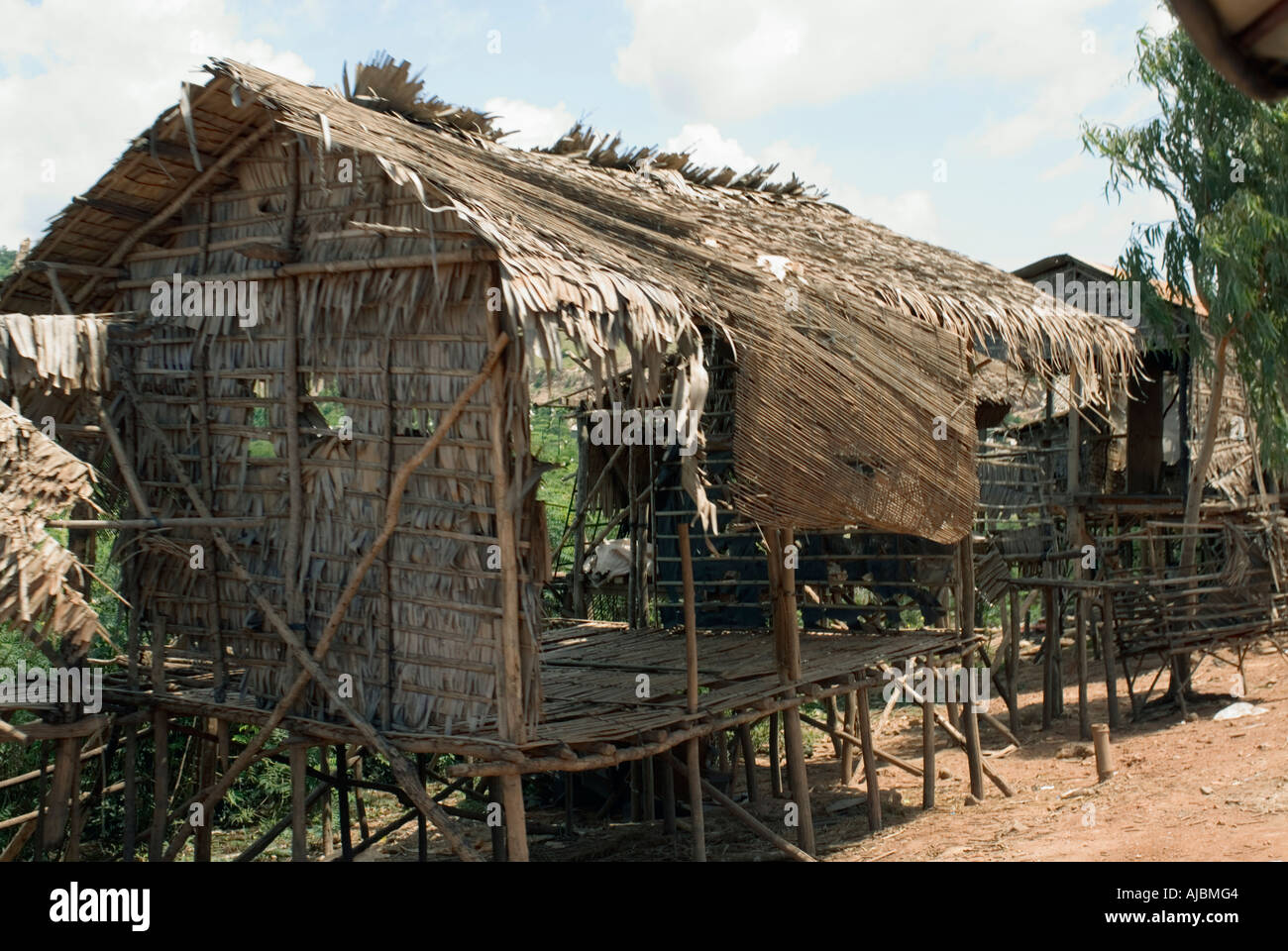 Cambodia Siem Reap Rural Countryside Thatched House Stock Photo - Alamy