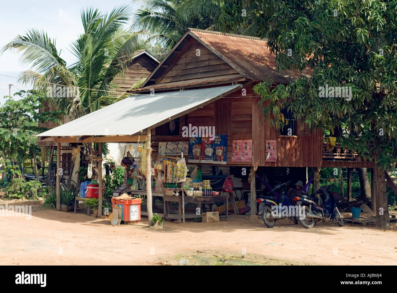 Cambodia Siem Reap Rural Countryside Shop House Stock Photo - Alamy