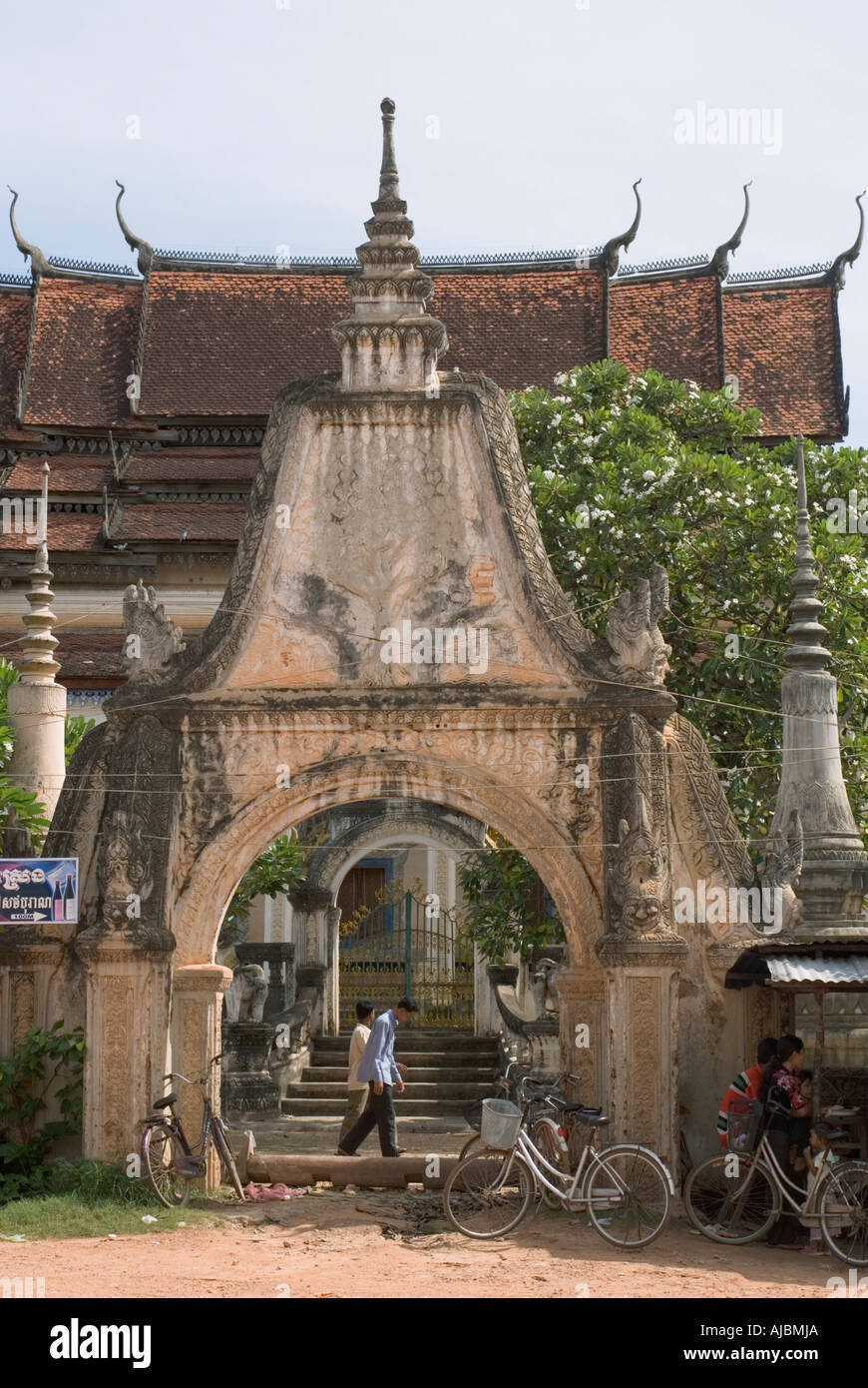 Cambodia Siem Reap Temple Wat Bo Stock Photo - Alamy