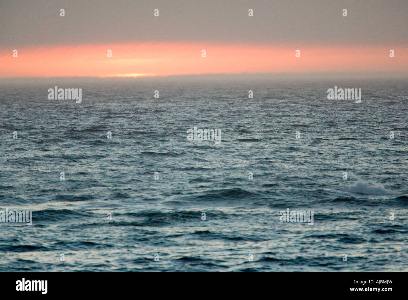 Atlantic Ocean at Sunset Stock Photo - Alamy