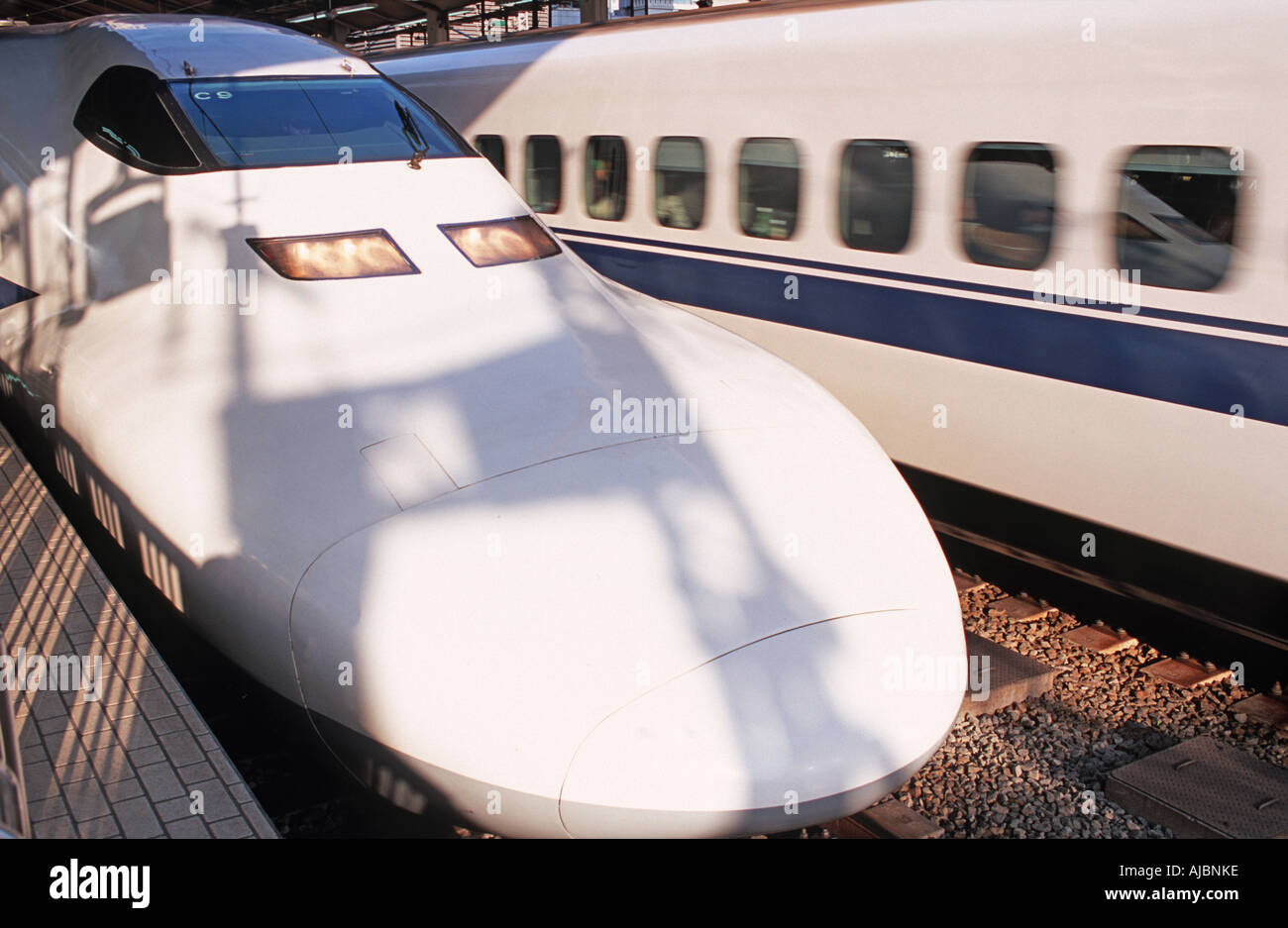 The Shinkansen Popularly known as the bullet train Photographed in ...