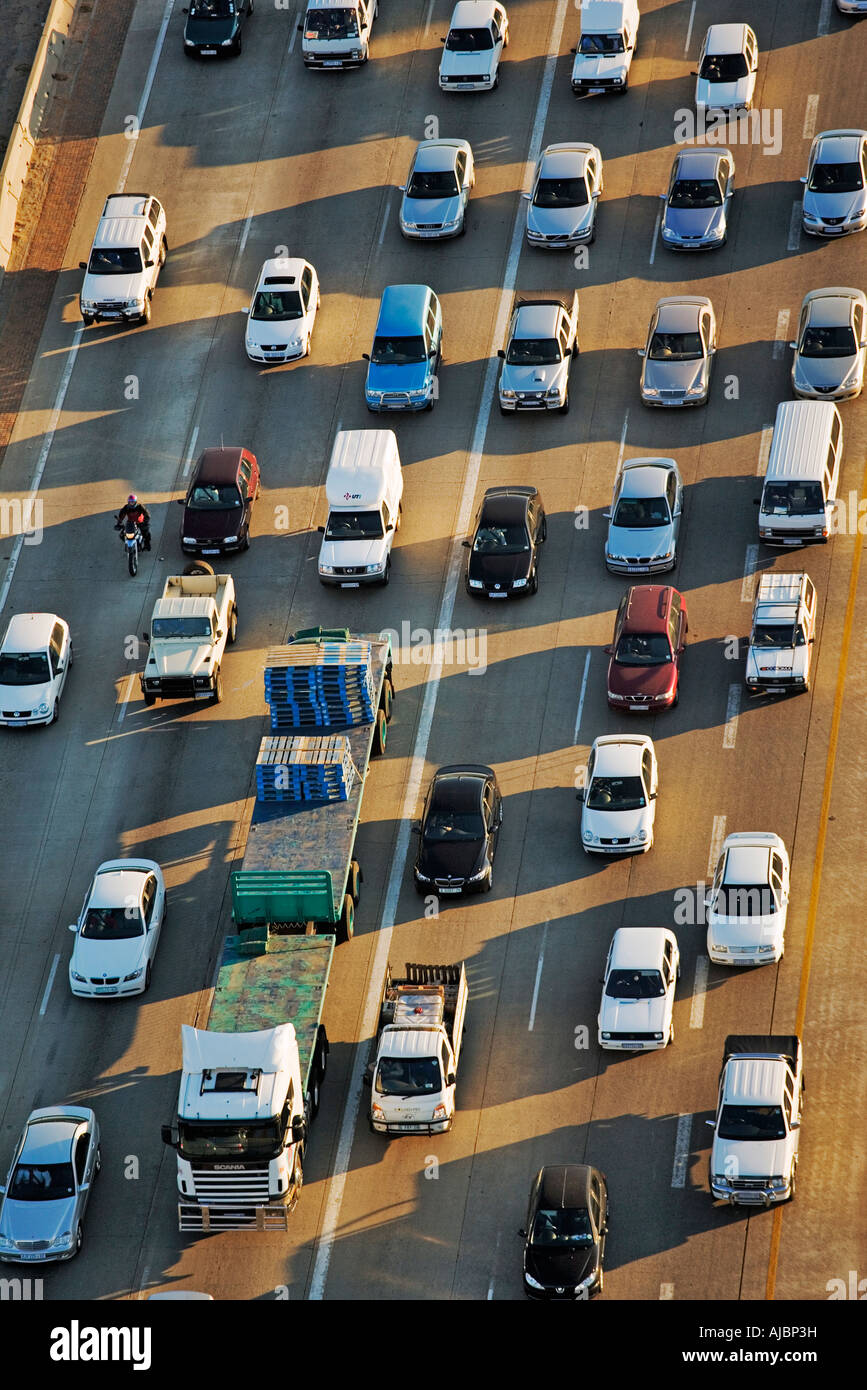 Aerial View of Johannesburg Peak Hour Traffic Stock Photo - Alamy