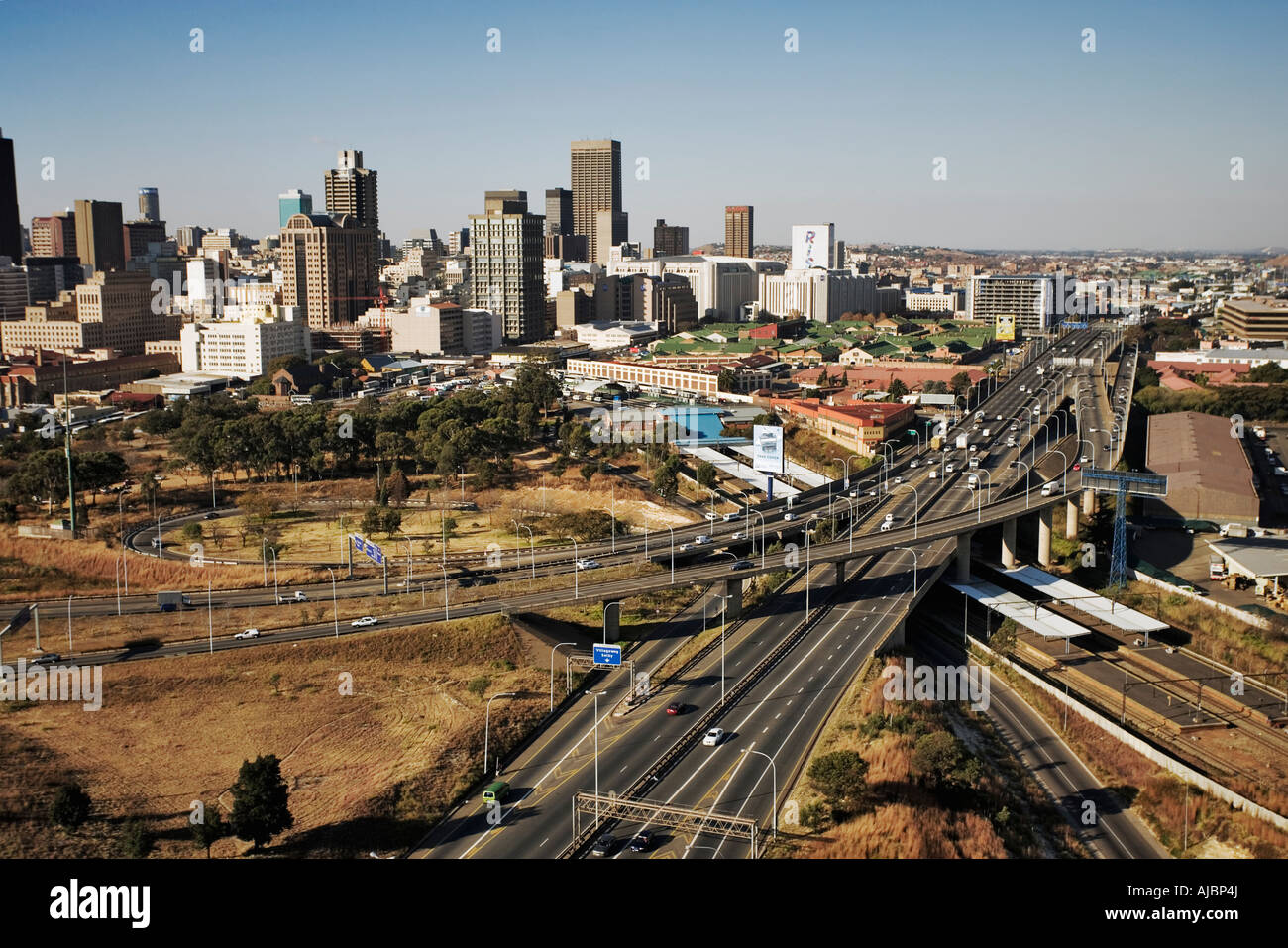 Road interchange aerial africa hi-res stock photography and images - Alamy